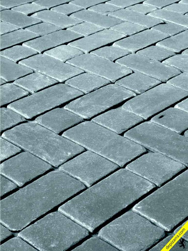 Tumbled grey slate cobbles | Pizarra natural | Depizarra